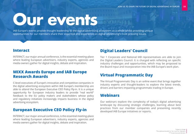 IAB Europe Membership Brochure 2019 | PPT