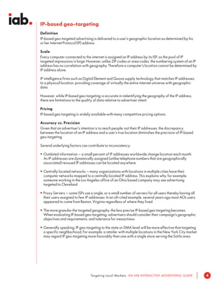 Iab local targeting_guide_0922_final | PDF | Internet | Computing