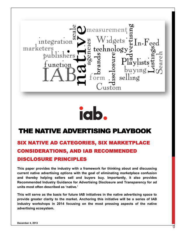 IAB Native Advertising Playbook 12-04-2013 | PDF