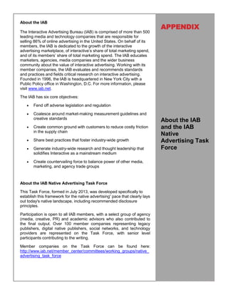 IAB Native Advertising Playbook 12-04-2013 | PDF | Advertising Industry ...