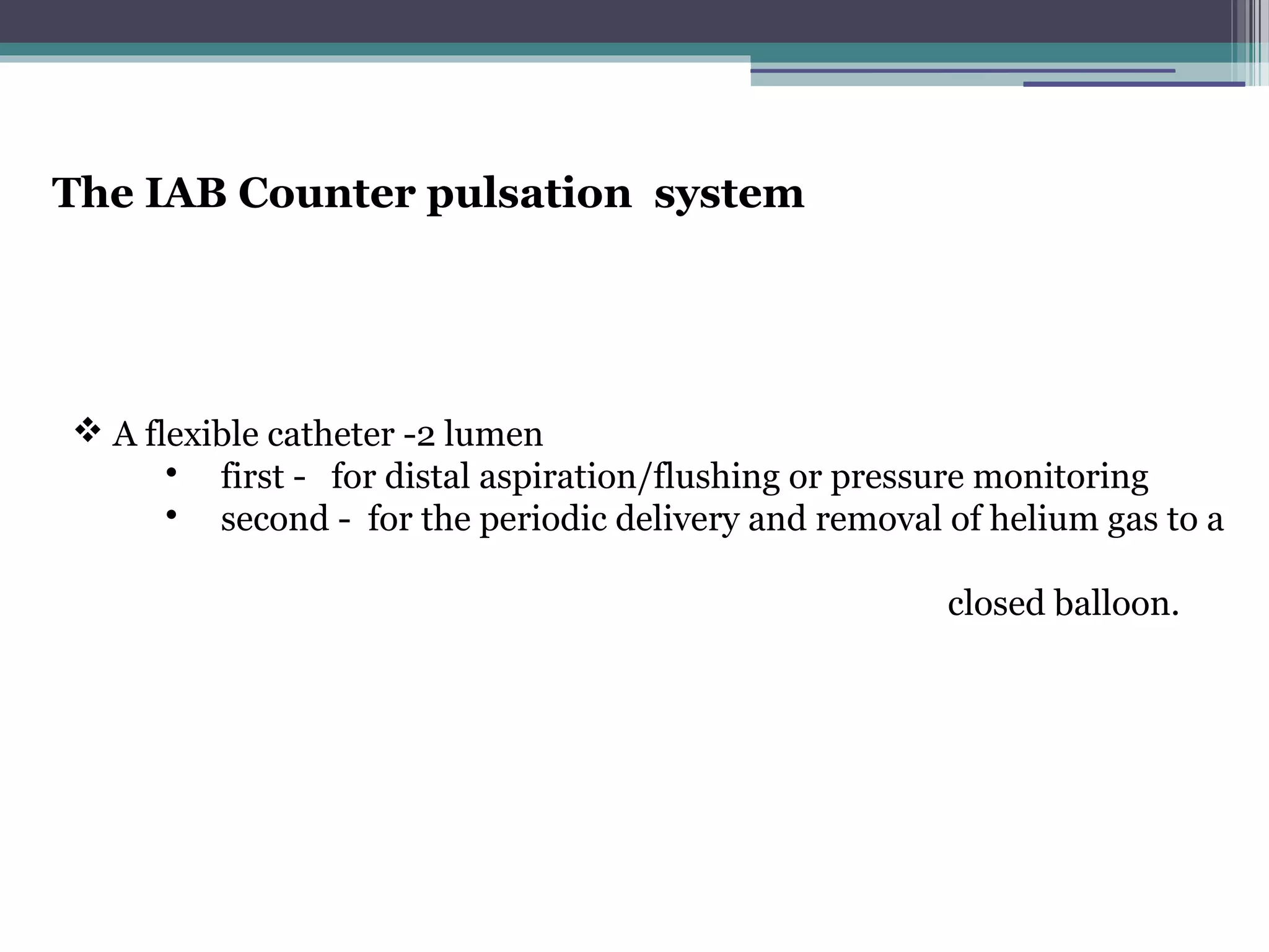 INTRA AORTIC BALLON PUMP (IABP) | PPT