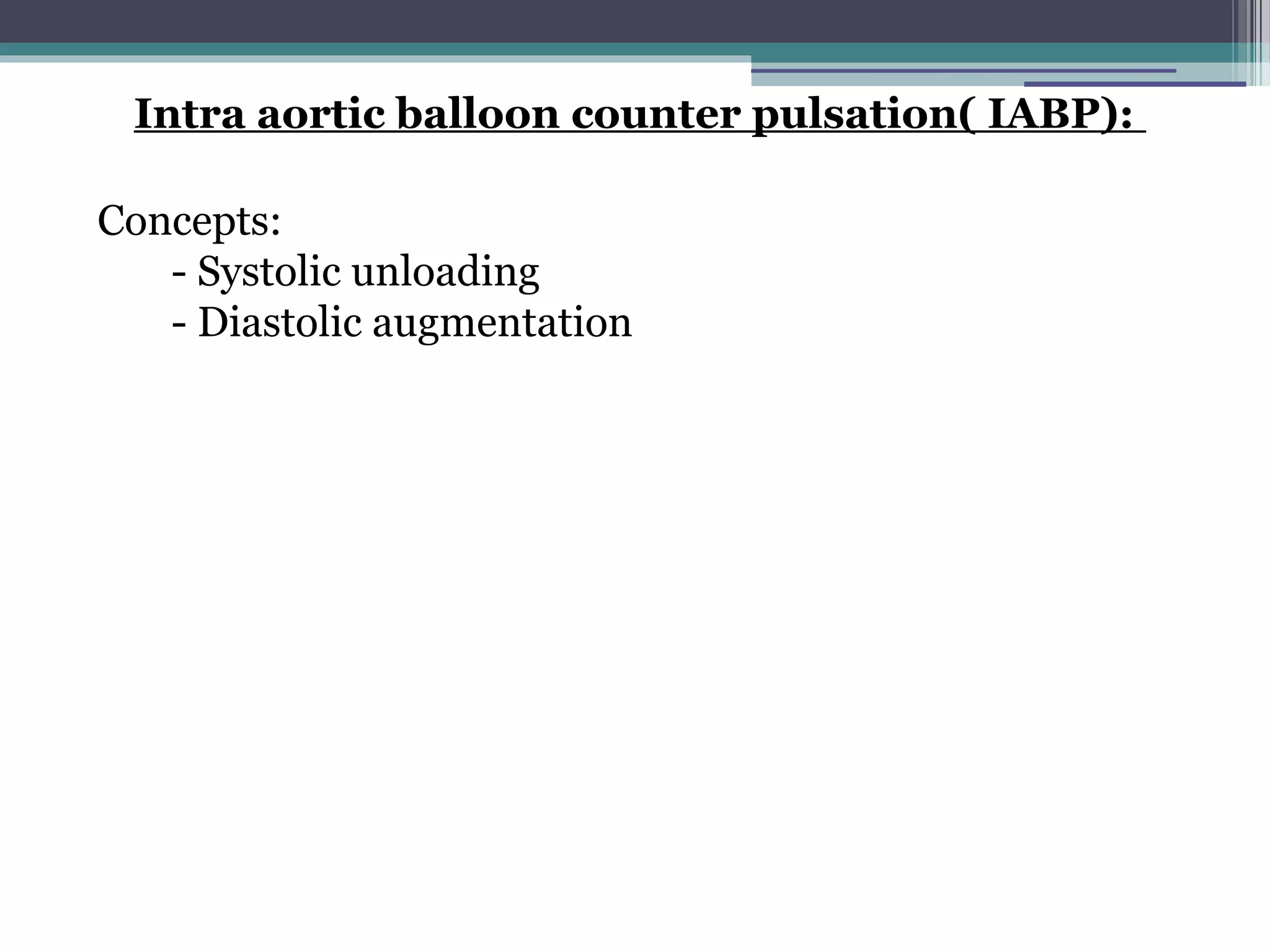 INTRA AORTIC BALLON PUMP (IABP) | PPT