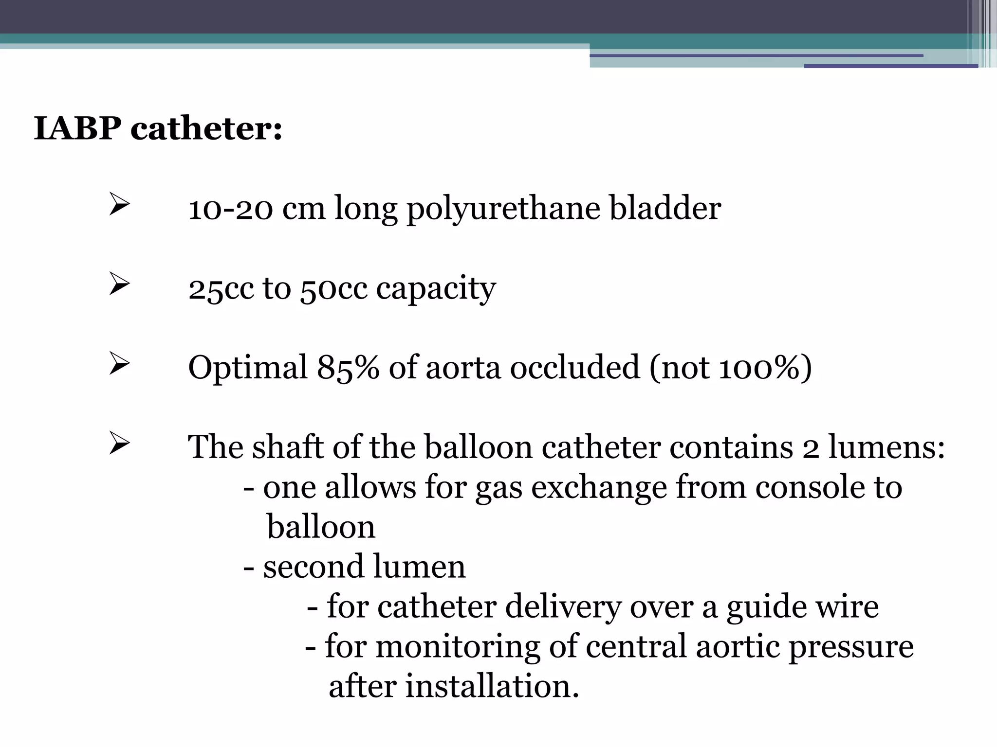 INTRA AORTIC BALLON PUMP (IABP) | PPT