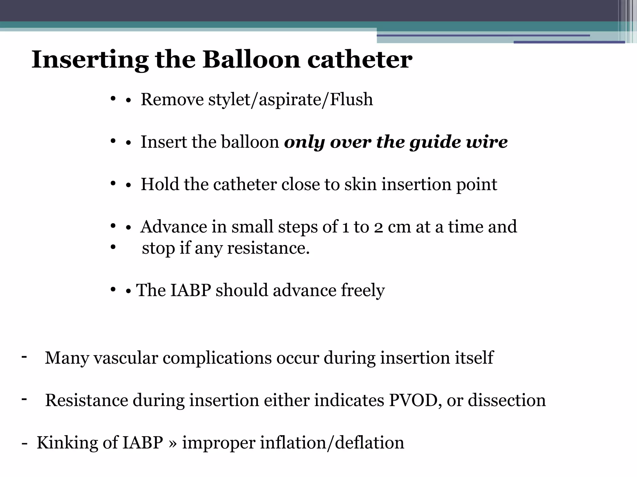 INTRA AORTIC BALLON PUMP (IABP) | PPT