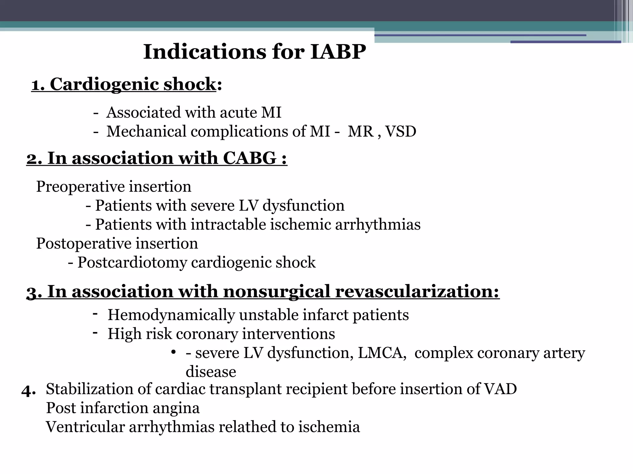 INTRA AORTIC BALLON PUMP (IABP) | PPT