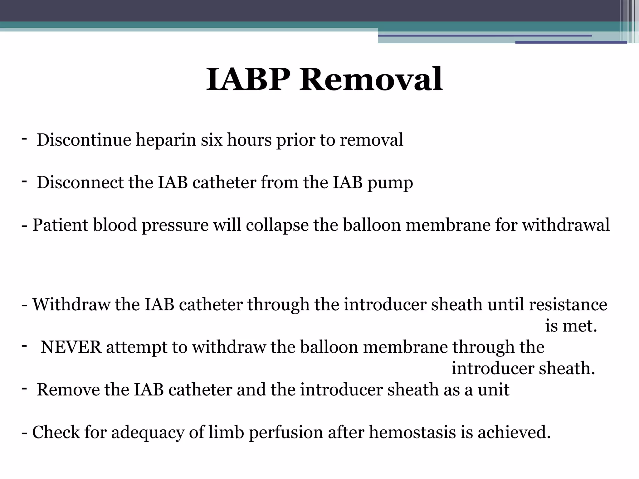 INTRA AORTIC BALLON PUMP (IABP) | PPT