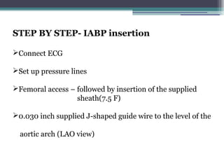 INTRA AORTIC BALLON PUMP (IABP) | PPT