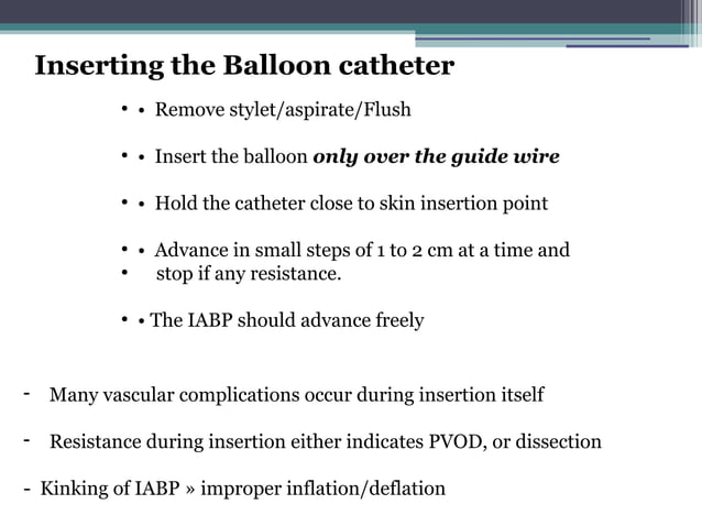 INTRA AORTIC BALLON PUMP (IABP) | PPT