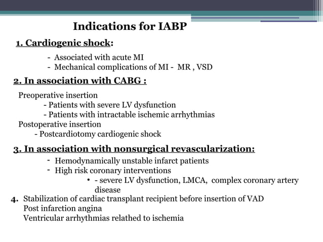 INTRA AORTIC BALLON PUMP (IABP) | PPT