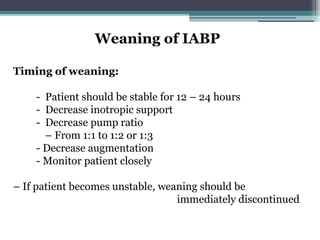 INTRA AORTIC BALLON PUMP (IABP) | PPT