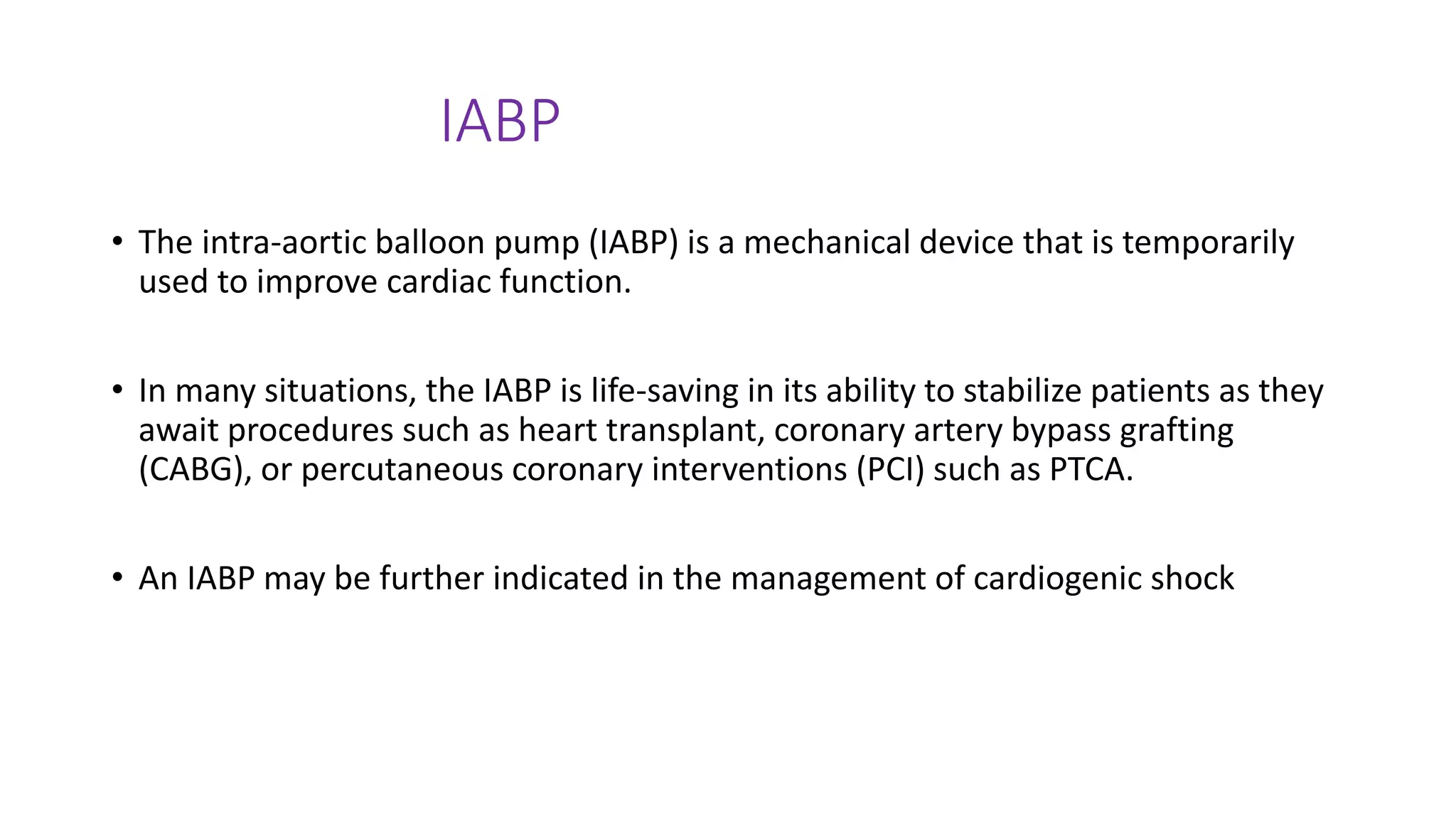 IABP troubleshooting | PPTX | Heart and Cardiovascular Diseases ...