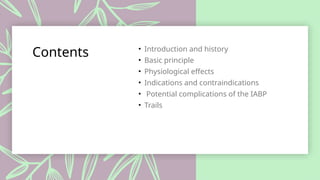 intra aortic ballon pump latest guidelines | PPTX