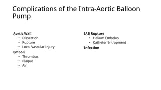 intra aortic ballon pump latest guidelines | PPTX