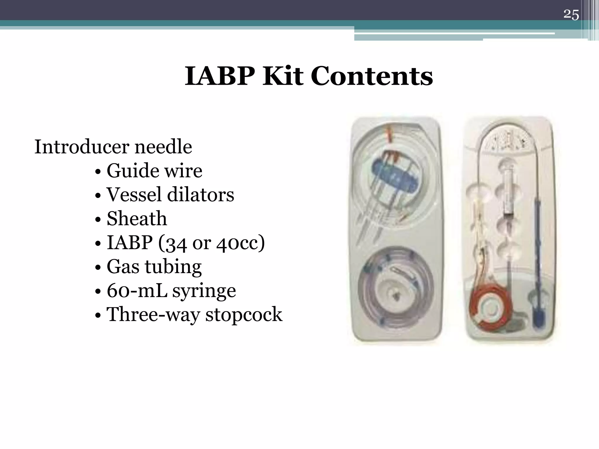 Iabp instrumentation, indications and complications | PPTX