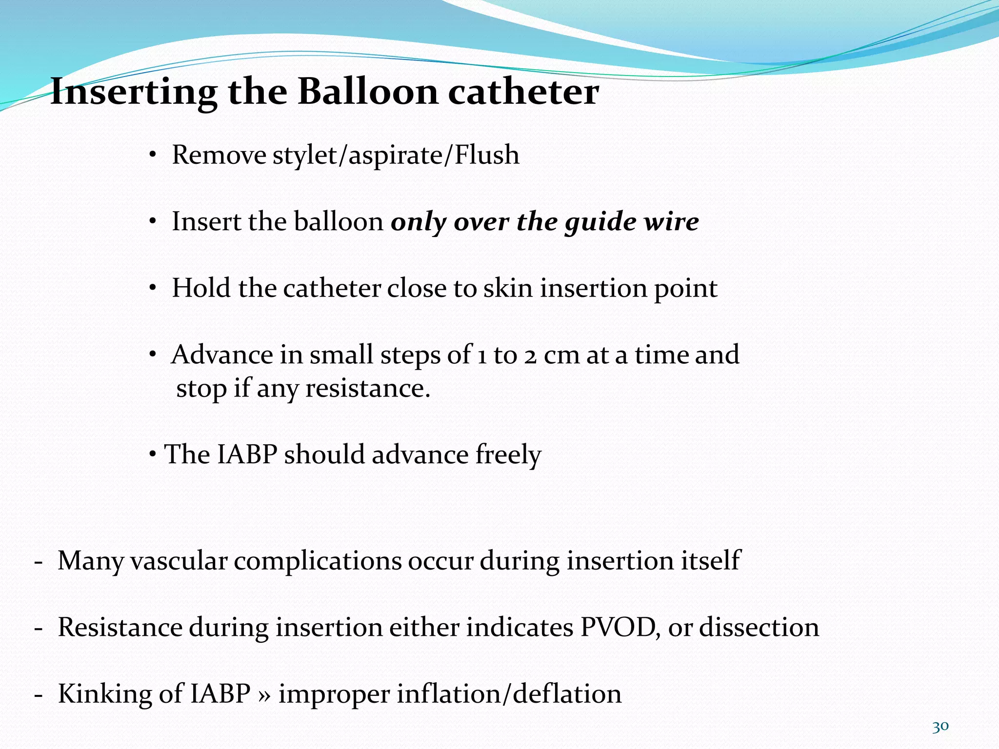 Iabp instrumentation, indications and complications | PPT