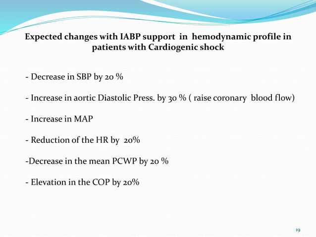 Iabp instrumentation, indications and complications | PPT