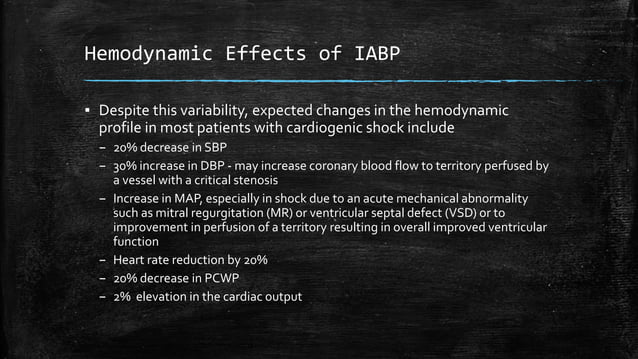 Overview of Intra-Aortic Balloon Pump (IABP) | PPTX | Heart and ...