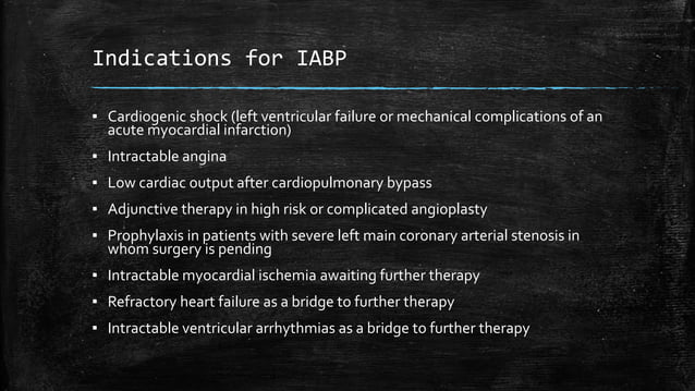 Overview of Intra-Aortic Balloon Pump (IABP) | PPTX | Heart and ...