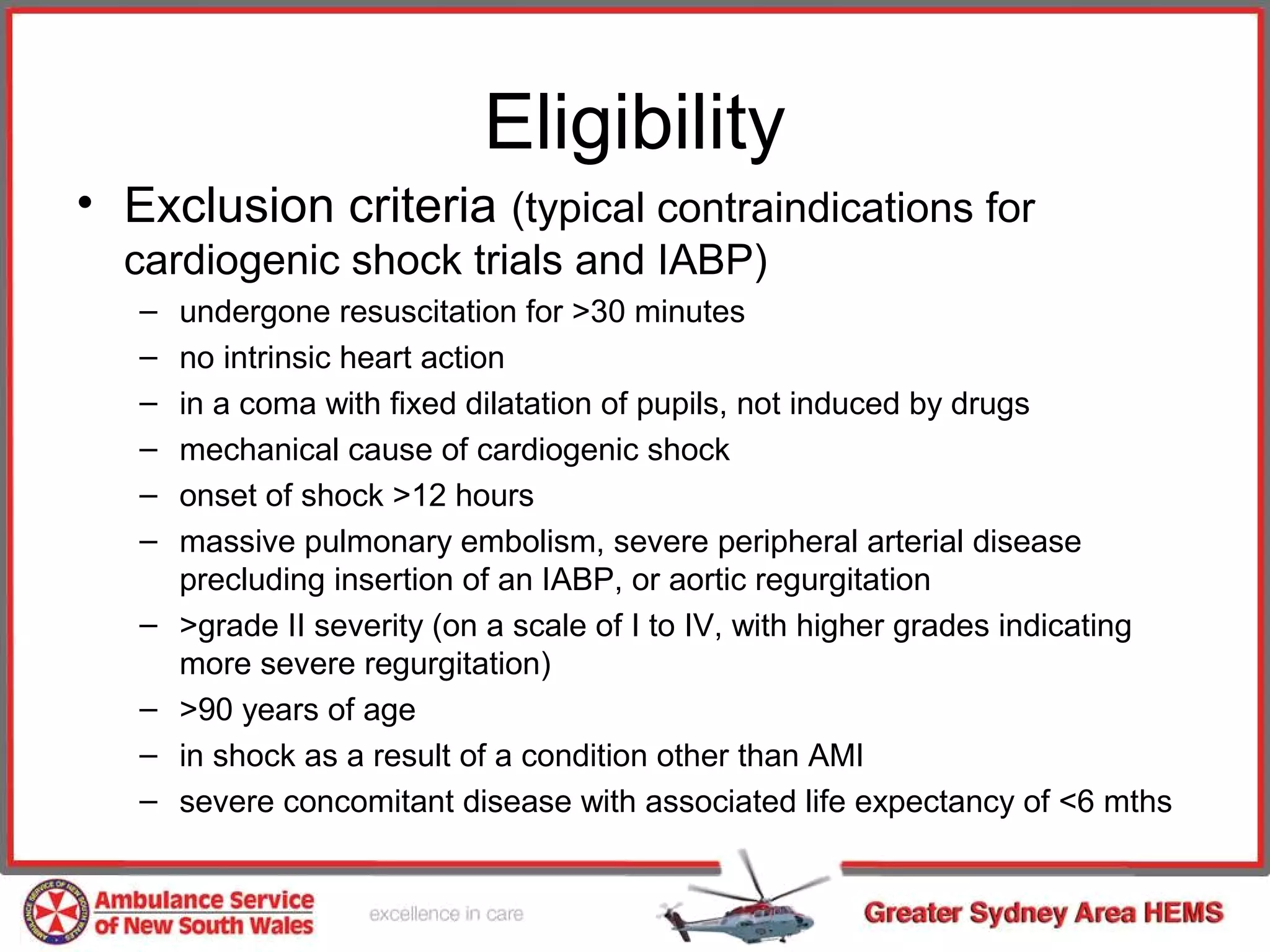 IABP for MI with cardiogenic shock | PPT