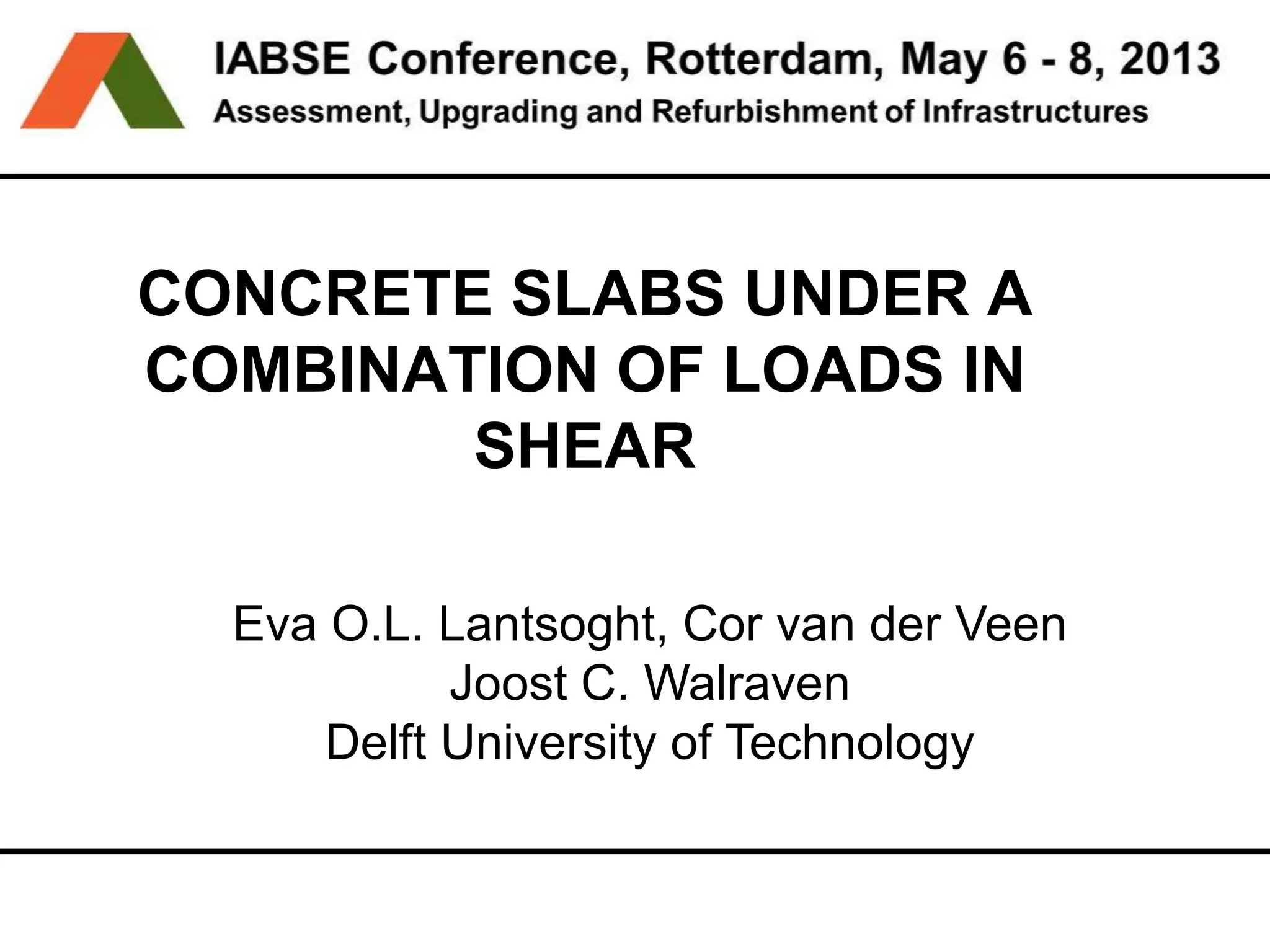 Concrete slabs under a combination of loads | PPT