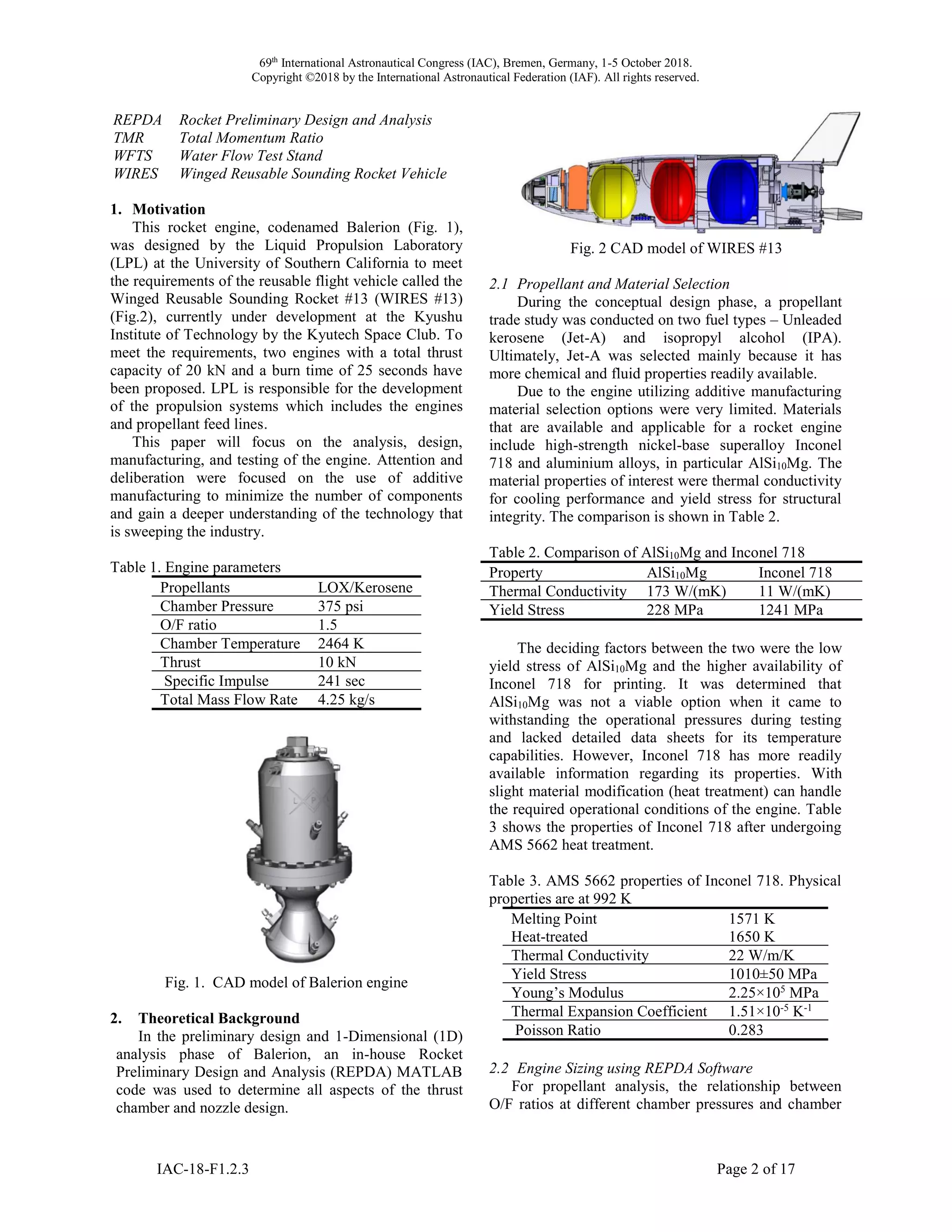 Liquid Rocket Engine Design for Additive Manufacturing | PDF
