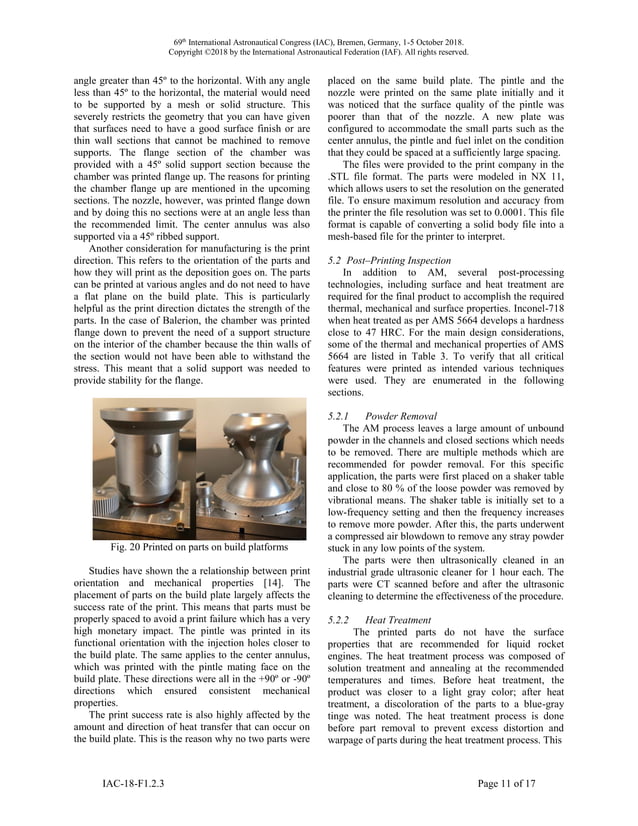 Liquid Rocket Engine Design for Additive Manufacturing | PDF | Physics ...