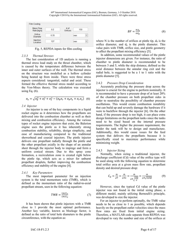 Liquid Rocket Engine Design for Additive Manufacturing | PDF | Physics | Science