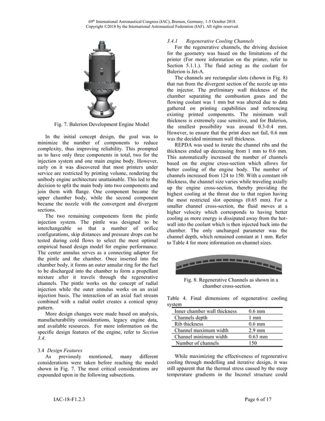 Liquid Rocket Engine Design for Additive Manufacturing | PDF | Physics | Science
