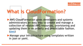 Infrastructure as Code in AWS using Cloudformation | PPT