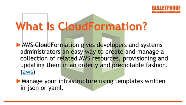 Infrastructure as Code in AWS using Cloudformation | PPT
