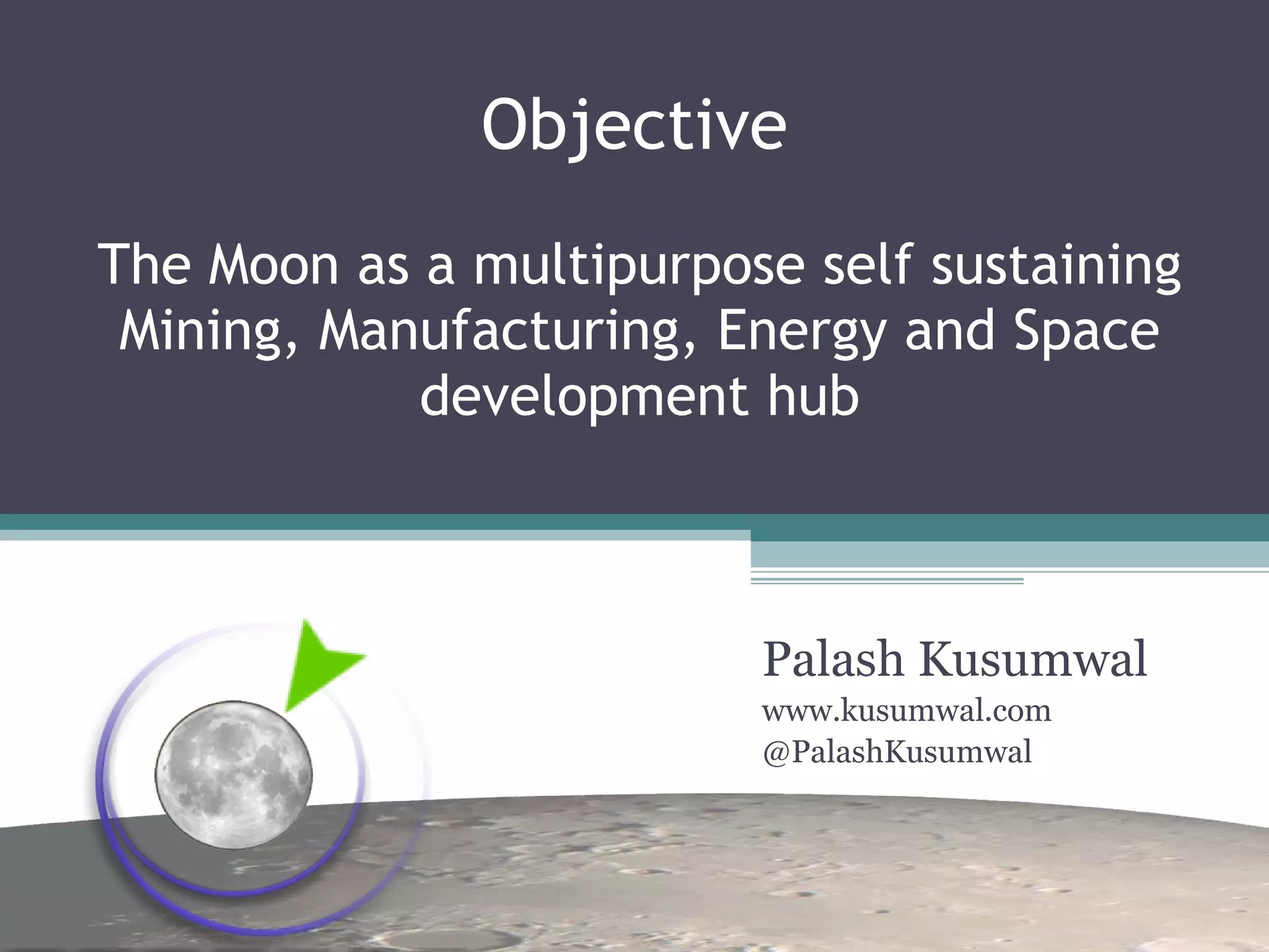 Strategic development of the Moon as an economic resource for mankind ...