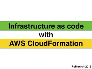 Infrastructure as Code with AWS CloudFormation | PPT