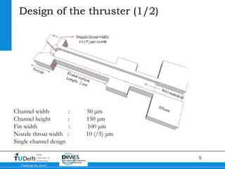 A silicon based MEMS resistojet for propelling cubesats | PPT