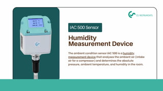 IAC 500 Sensor - Humidity Measurement Device | PDF