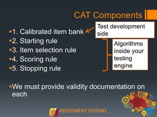 Developing a Computerized Adaptive Test | PPT