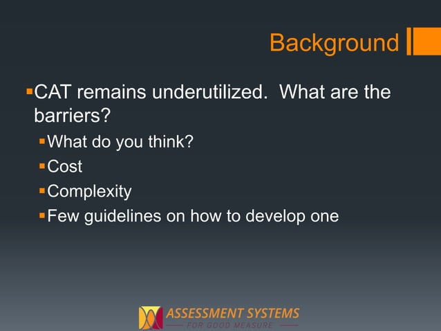 Developing a Computerized Adaptive Test | PPT