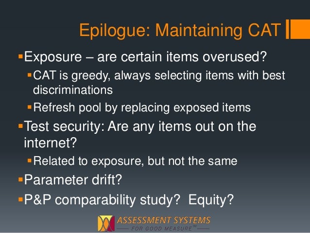 Introduction To Computerized Adaptive Testing Cat