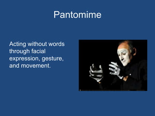 Iaccess unit 4 theatre vocabulary for third grade | PPT