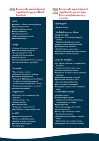 IACCM Certification Program Spanish | PDF