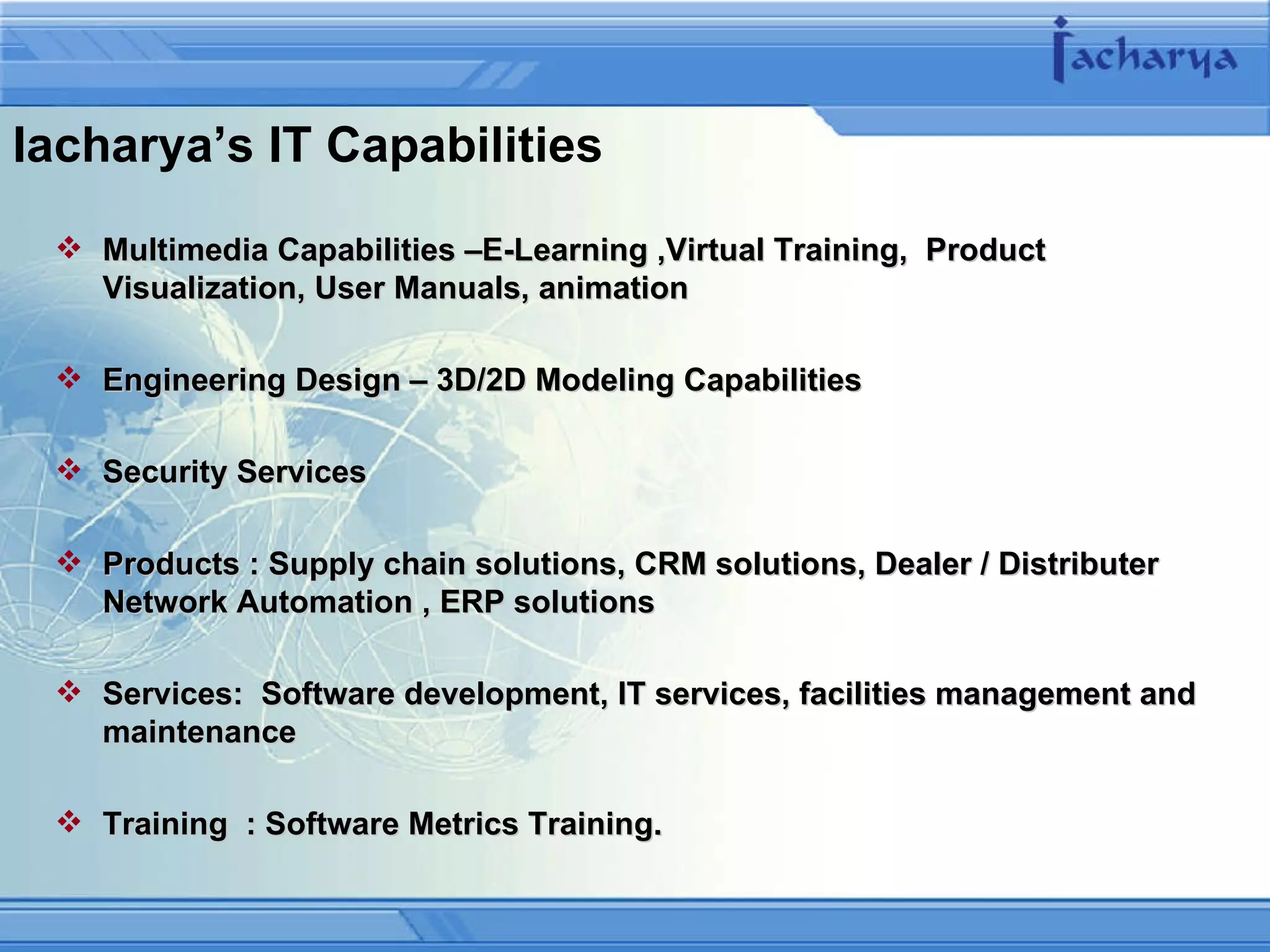 Iacharya Presentation V2 | PPT