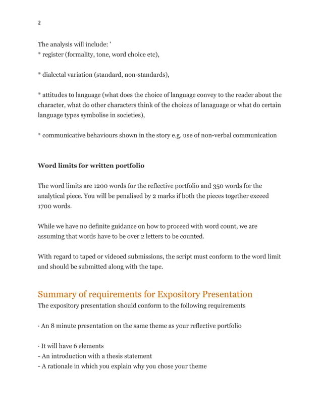Communication Studies IA Checklist - Reflective and Analytical Elements ...