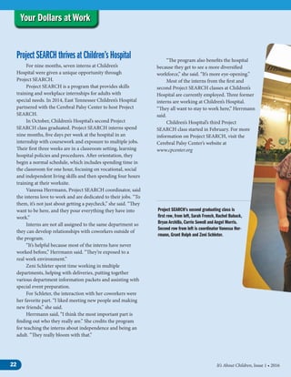 It's About Children - Issue 1, 2016 by East Tennessee Children's ...