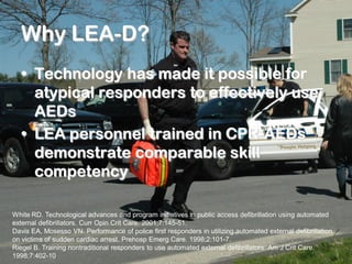 Law Enforcement Role in Response to Sudden Cardiac Arrest | PDF