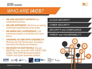 Cloud Security: A Government Step Change | PPT