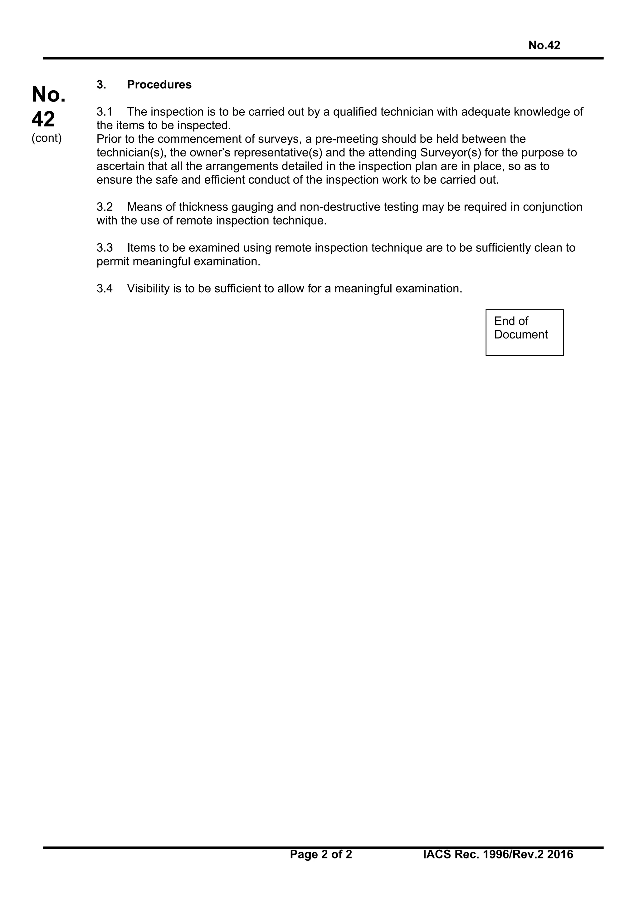 Iacs guidelines remote inspections rec 42 pdf190 | PDF