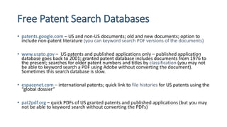 Iact patent search strategies seminar 8 28-2018 | PDF