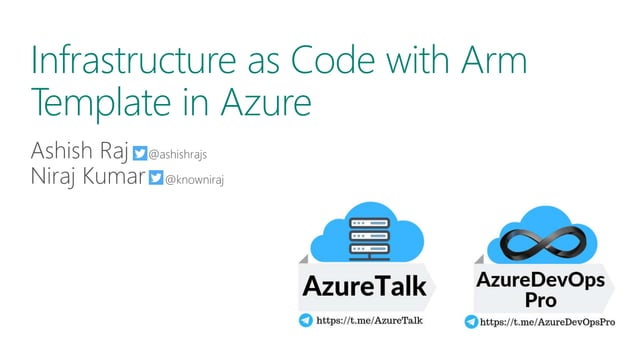 Getting Started with IaC in Azure using ARM Template | PPT