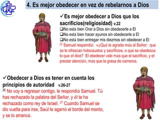 La rebeldía a Dios y los fracasos | PPTX