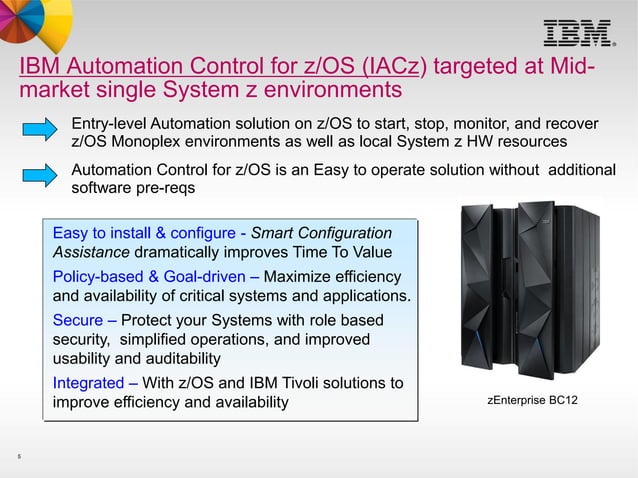IBM Automation Control for z/OS | PPT