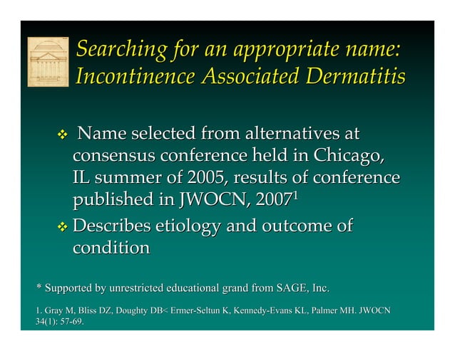 Incontinence Associated Dermatitis by Prof Dr Mikel Gray | PDF
